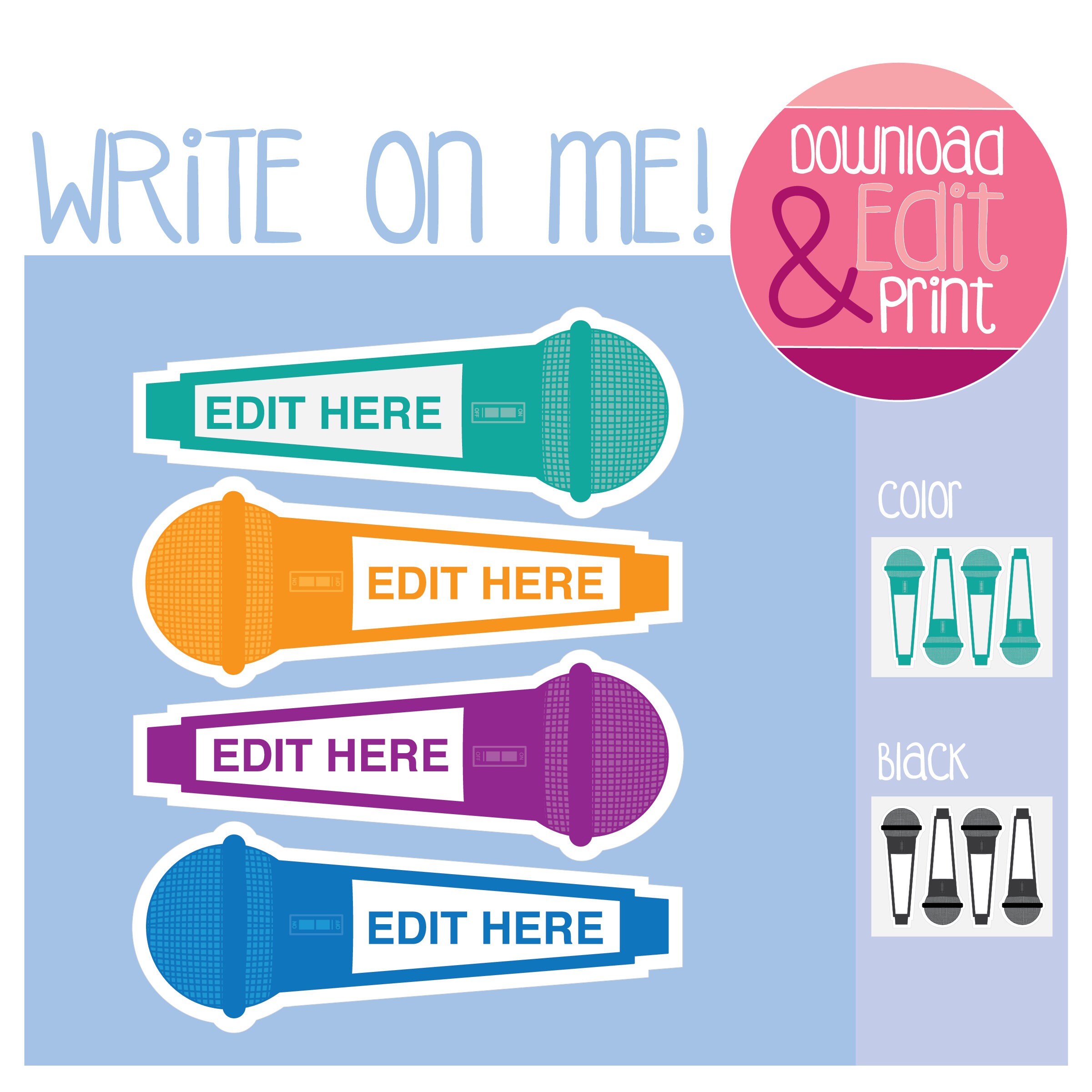 Microphone Door Dec / Music / Vintage / Choir / Singing / | Etsy