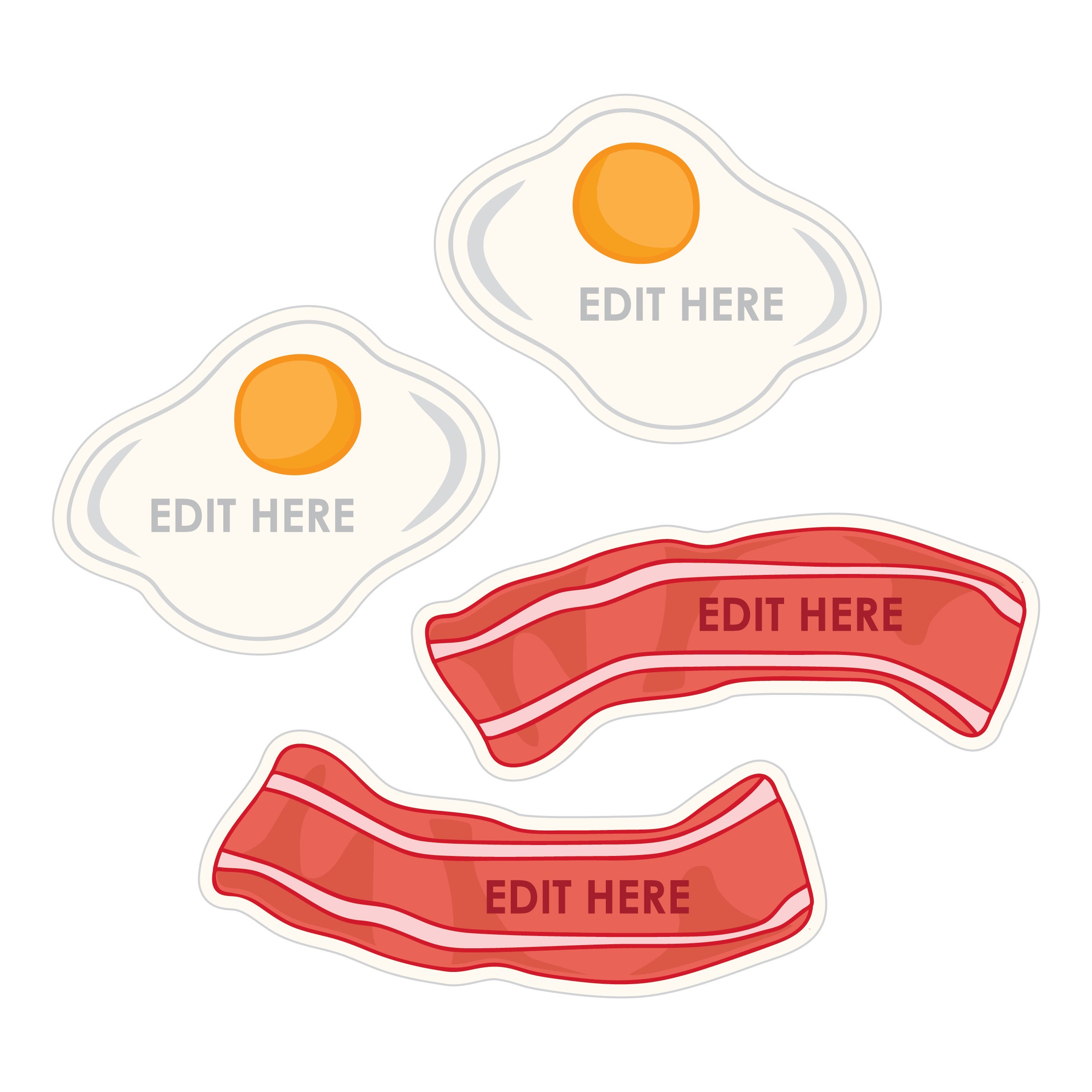 Eggs & Bacon Door Decoration / Door Dec / Breakfast / the - Etsy