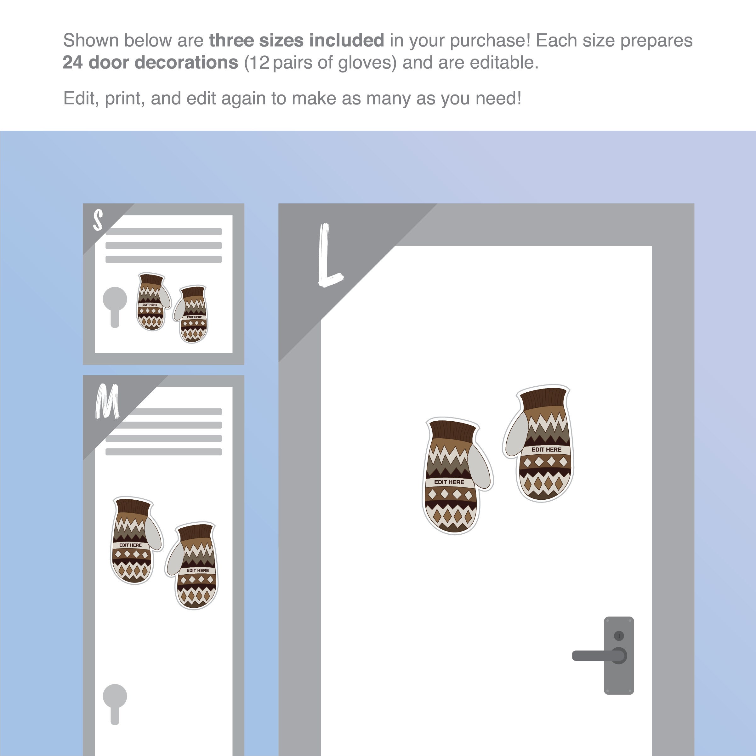 Winter Glove Door Decorations / 2021 / Bernie / Mittens / Meme | Etsy