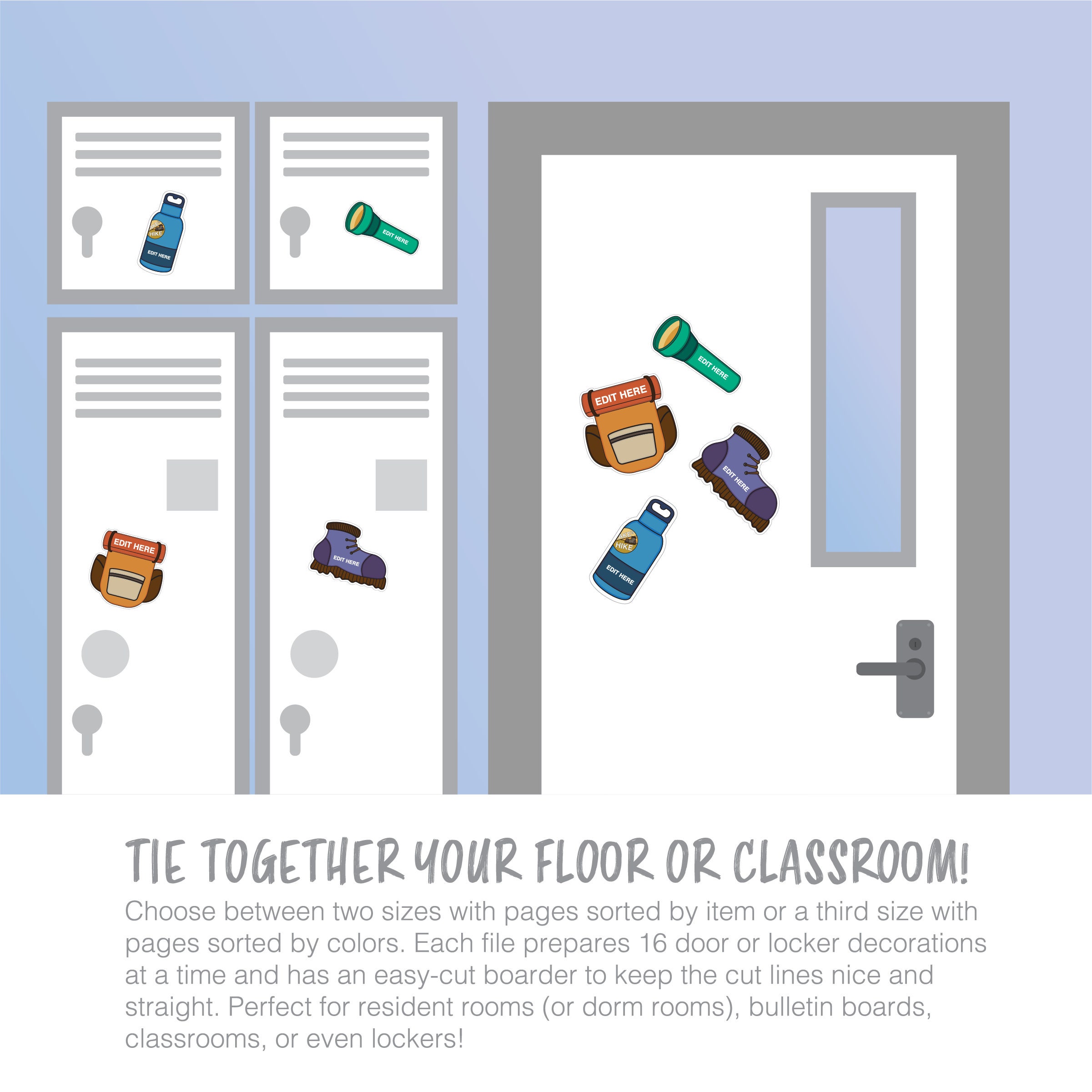 Take A Hike Bundle / Door Dec / Outdoor / Recreation / | Etsy