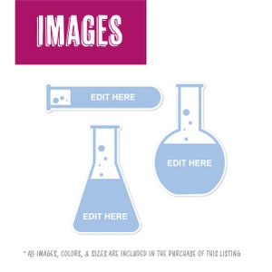 Chemistry Set Door Decoration, Chemical Reactions, Test Tubes , Beaker ...
