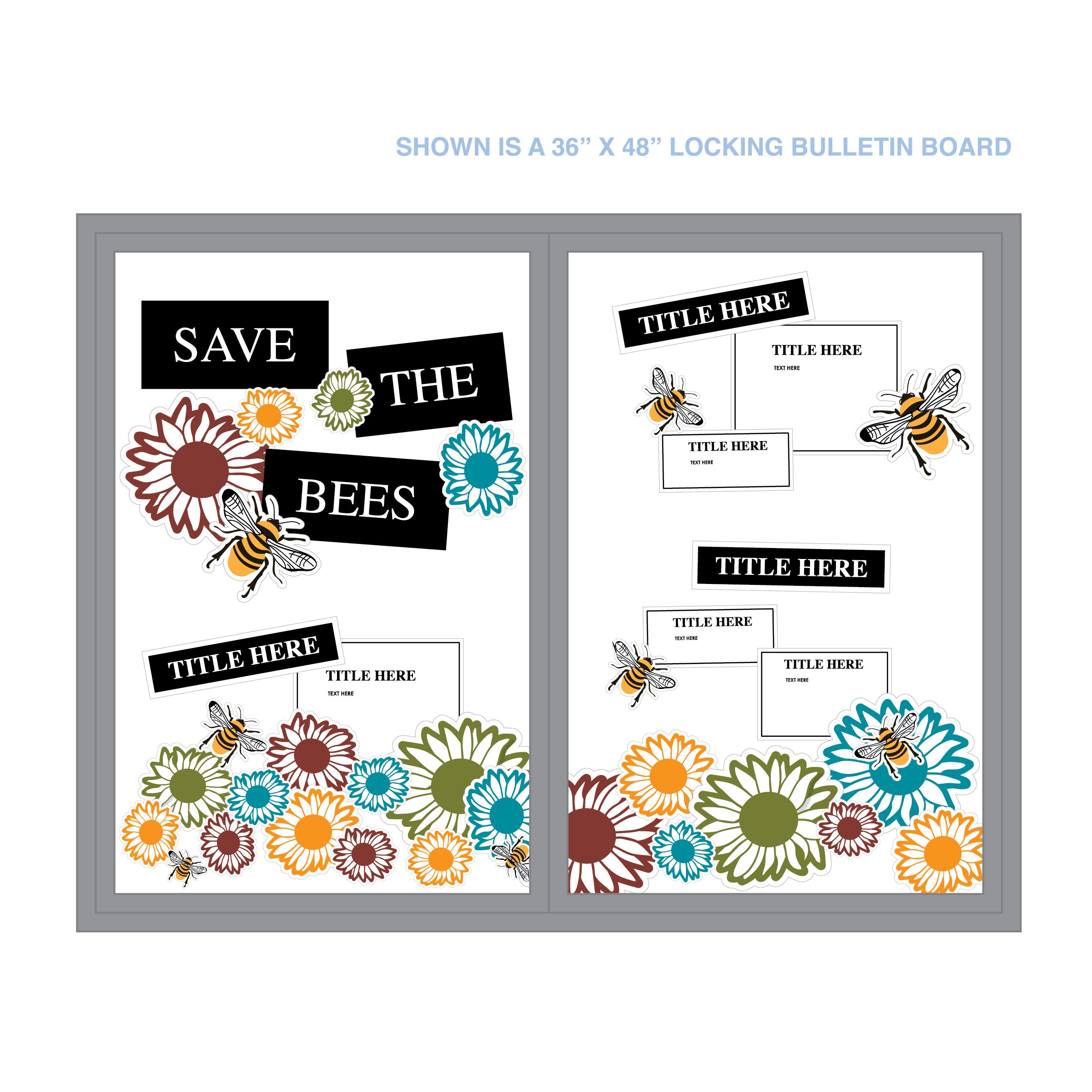 Save the Bees Door Decoration / Flowers / Environment / Green / Habitat ...