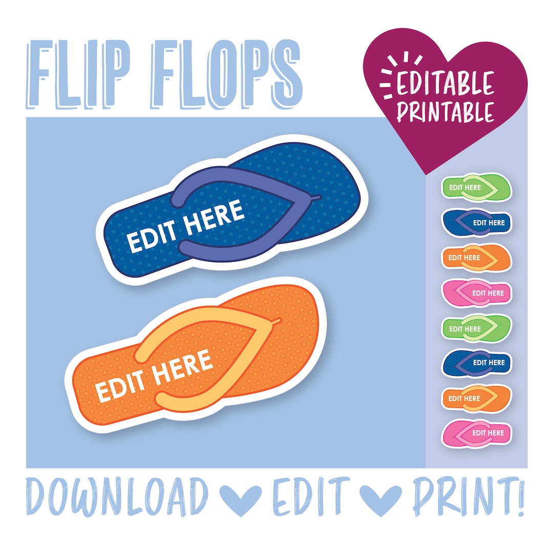 Flip Flops Door Decoration / Beach / Summer / Travel / Vacation ...