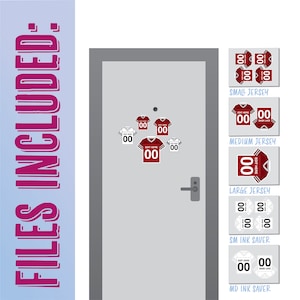 Game Ready Door Decoration / Football / Jersey / Shirt / Sports / Touch ...