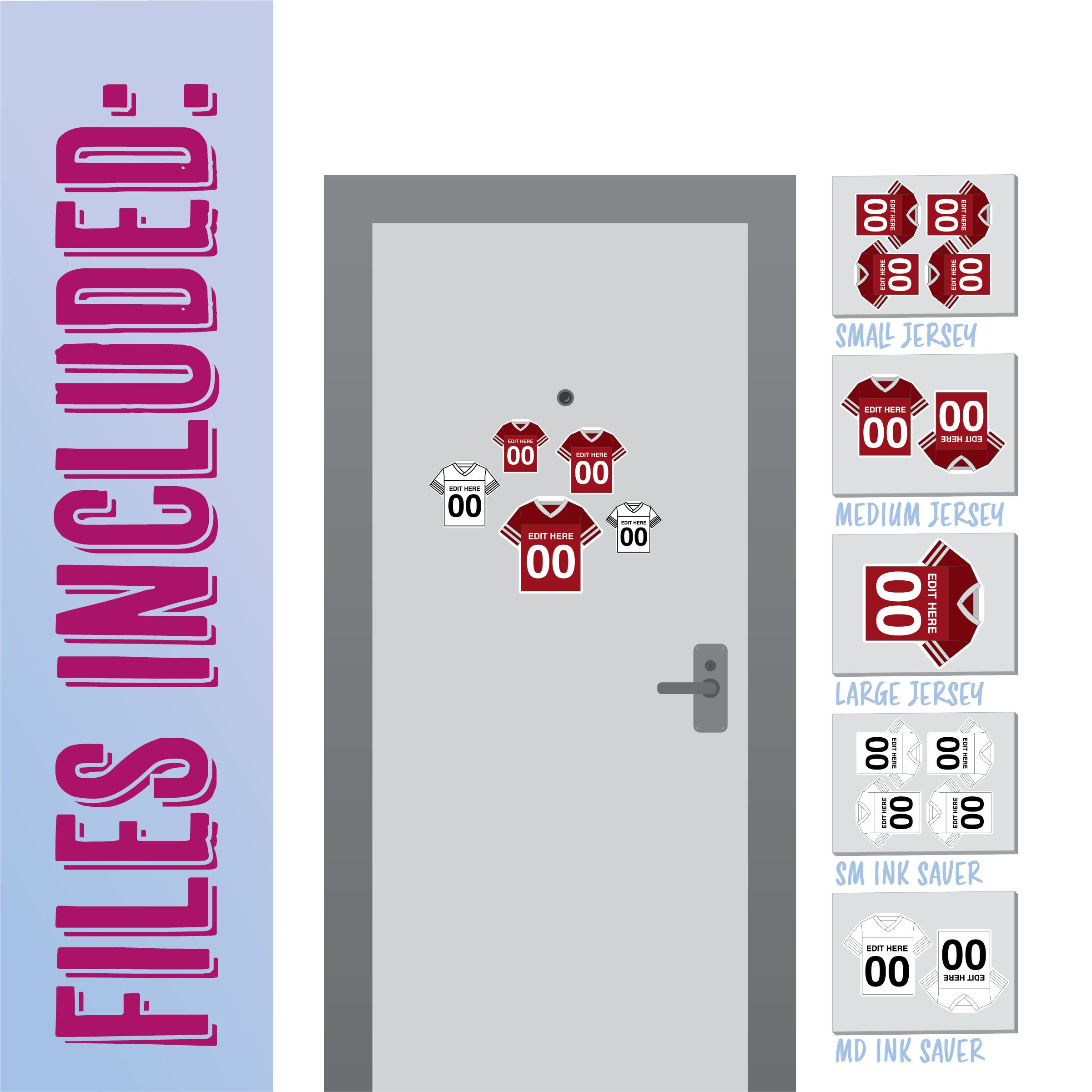 Game Ready Door Decoration / Football / Jersey / Shirt / - Etsy