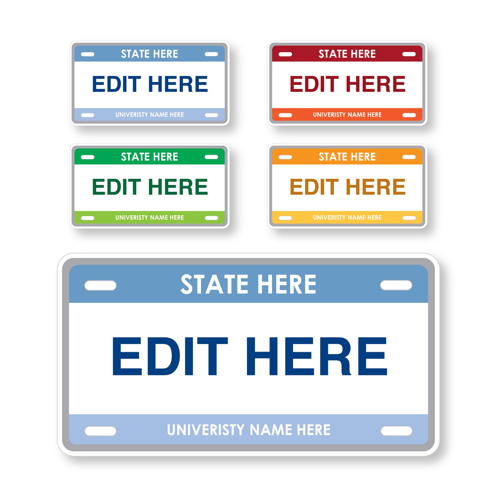 License Plates Door Decoration / Printable / Travel / Road Trip ...
