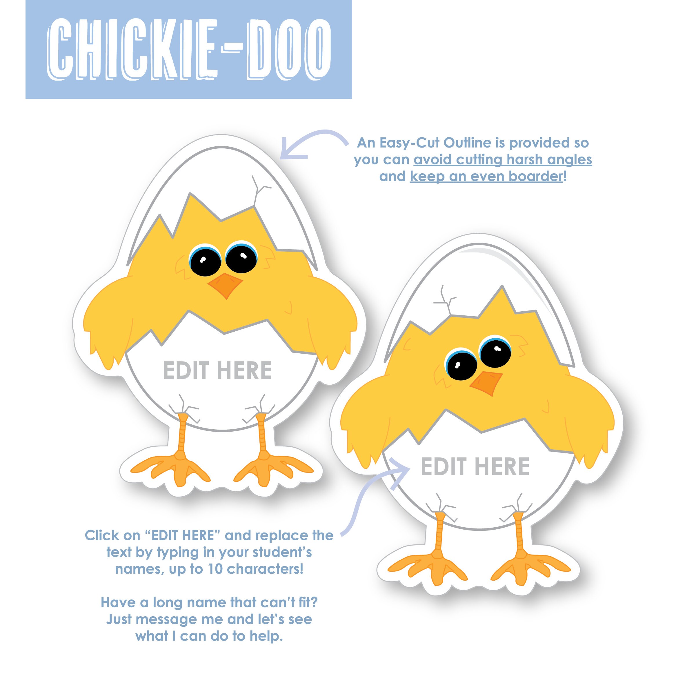 Chickie Doo Door Decoration / Spring / Easter / Chicks / | Etsy