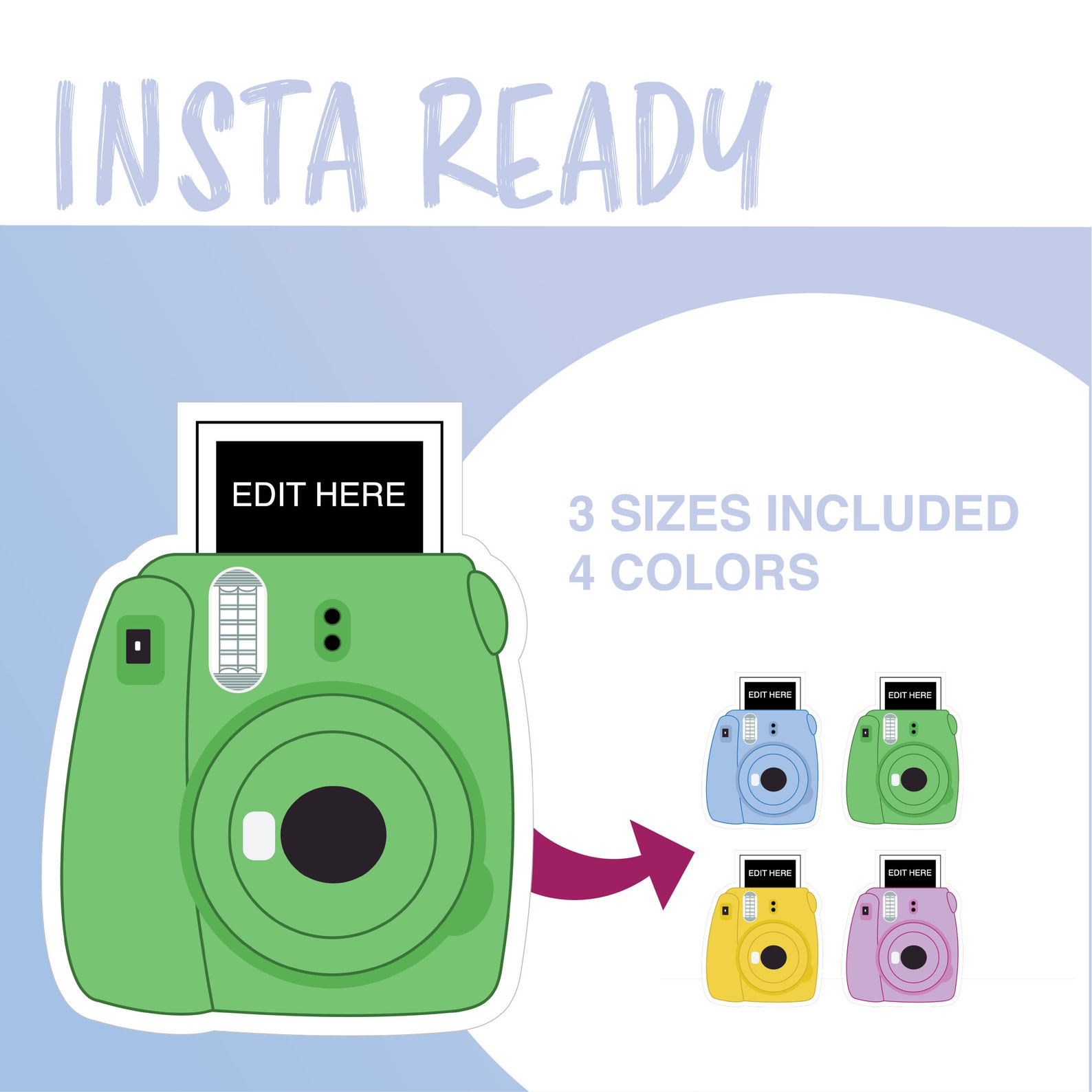 Insta Ready Door Decoration / Printable / Camera / Photo / Shot ...