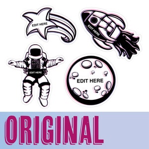 Up in Space Door Decoration / Space / Astronaut / Adventure / Rocket ...