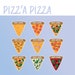 Pizza Pizza Door Decoration Printable Pizza Party - Etsy