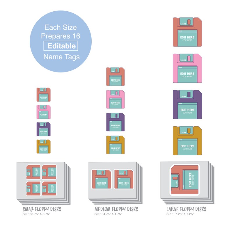 Floppy Disks Door Decoration / 70's / 80's / 90's | Etsy