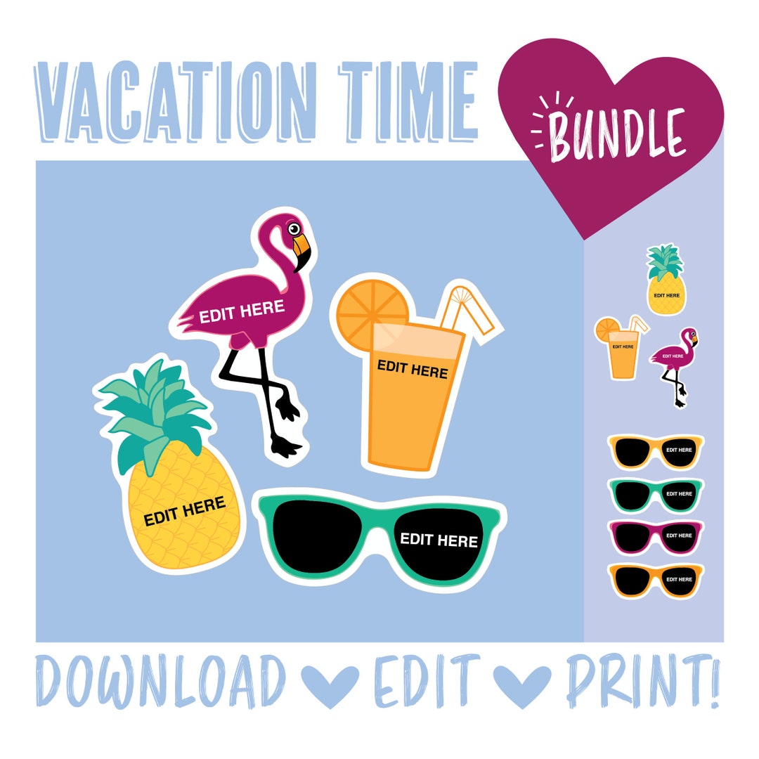 Vacation Time Bundle / Tropical / Summer / Florida / Zoo / Door Dec ...