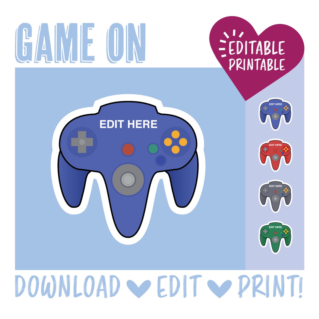 Game on Door Decoration / Printable / Game / Video Games / Door Dec ...