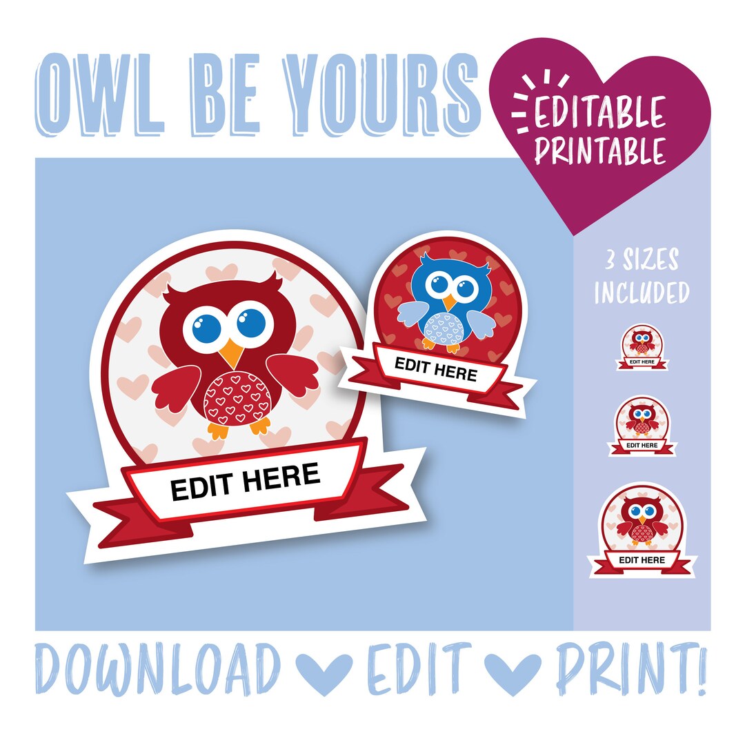 Ow'l Be Yours Door Decoration / Valentine's Day / Heart / Owl ...