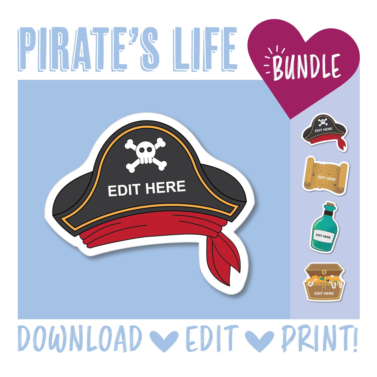 Pirate's Life Bundle - Etsy