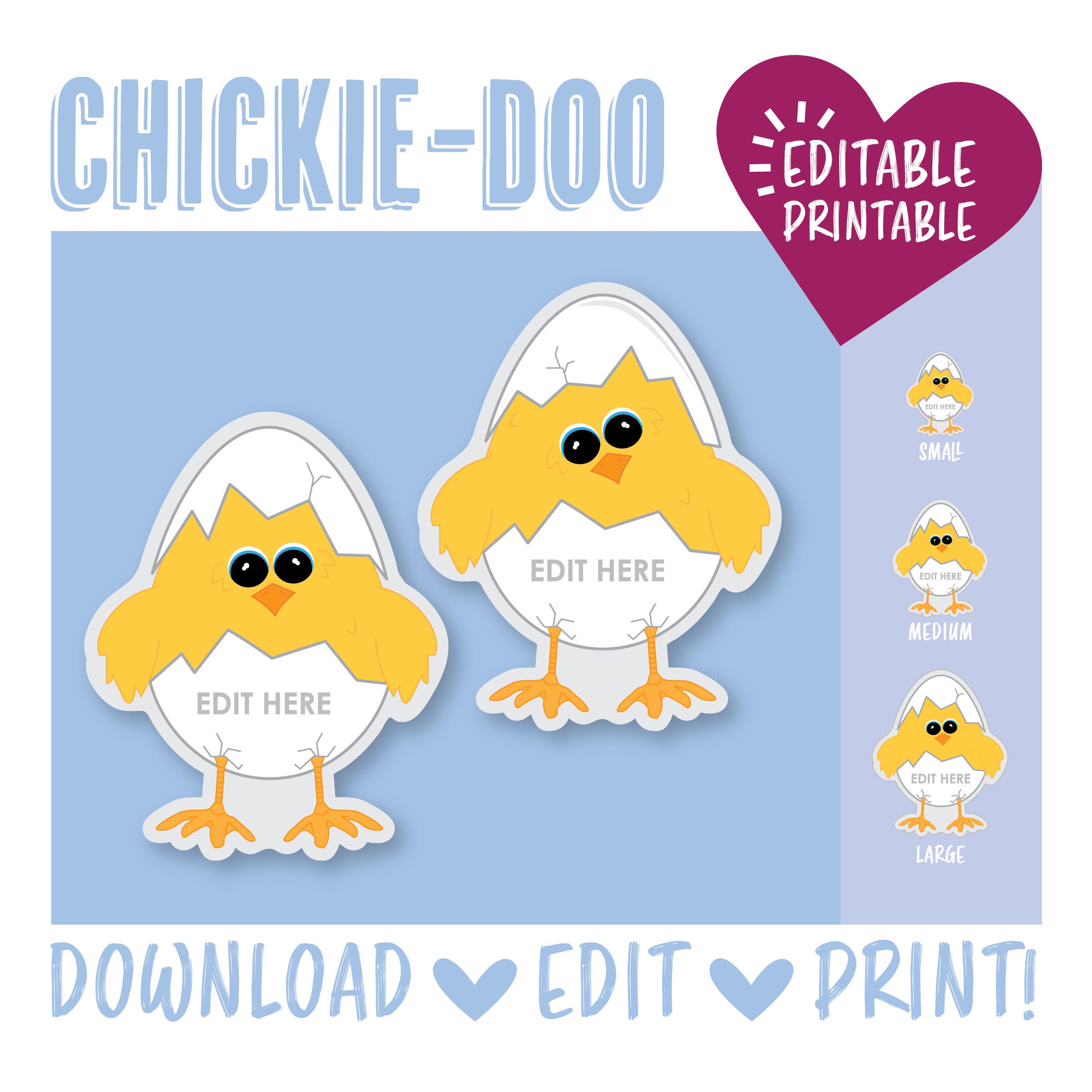 Chickie Doo Door Decoration / Spring / Easter / Chicks / | Etsy