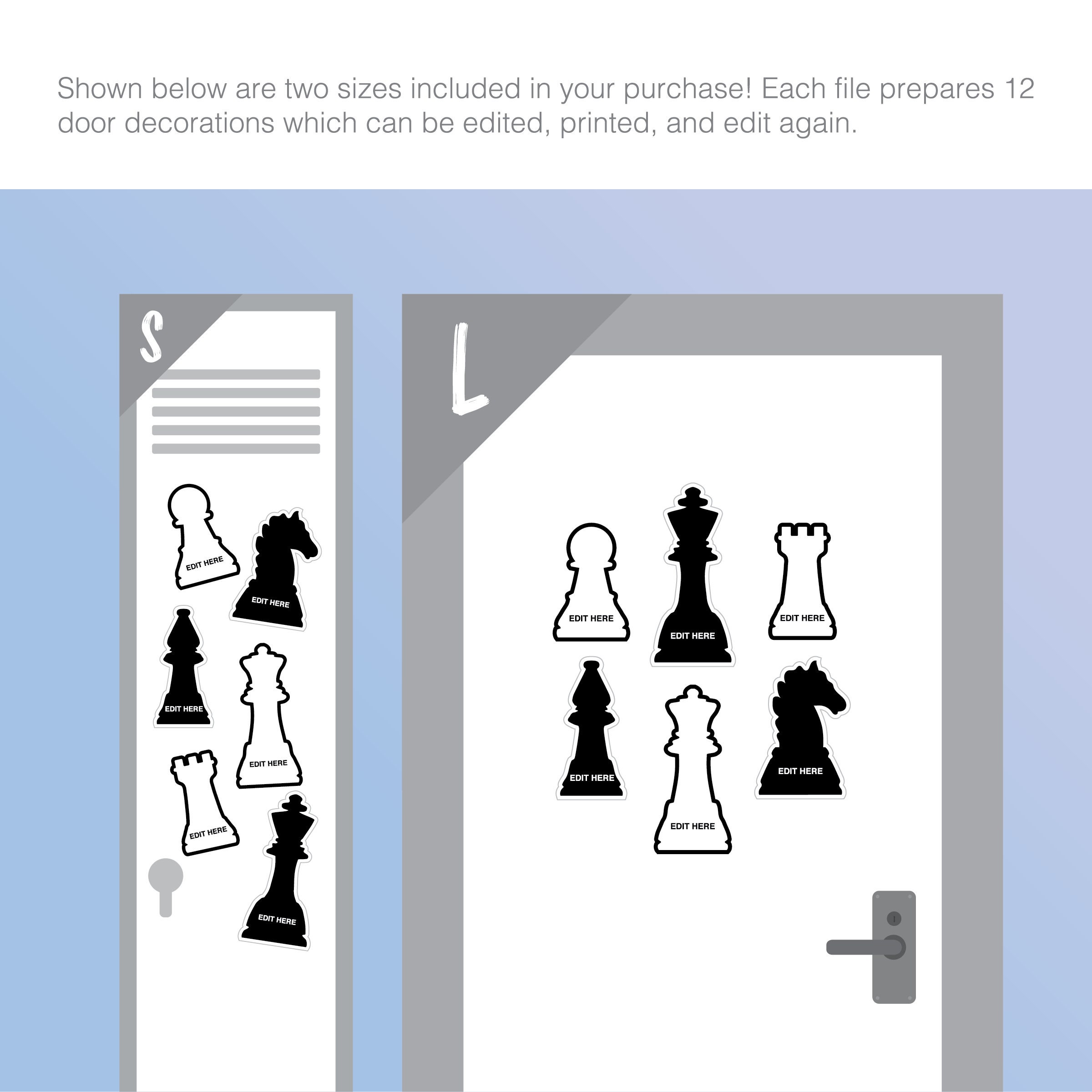 Check Mate Door Decoration / Board Game / Family Game Night / - Etsy