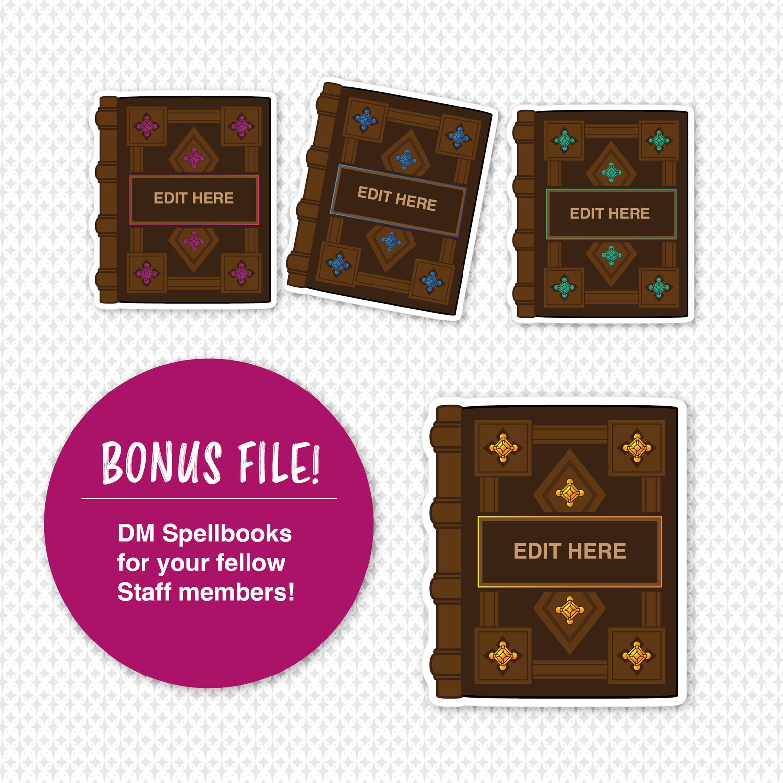 Roll of the Dice Door Decorations, TTRPG, Wizards, 20 Sided Dice ...
