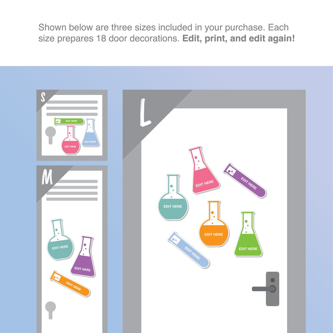 Chemistry Set Door Decoration Chemical Reactions Test Tubes - Etsy