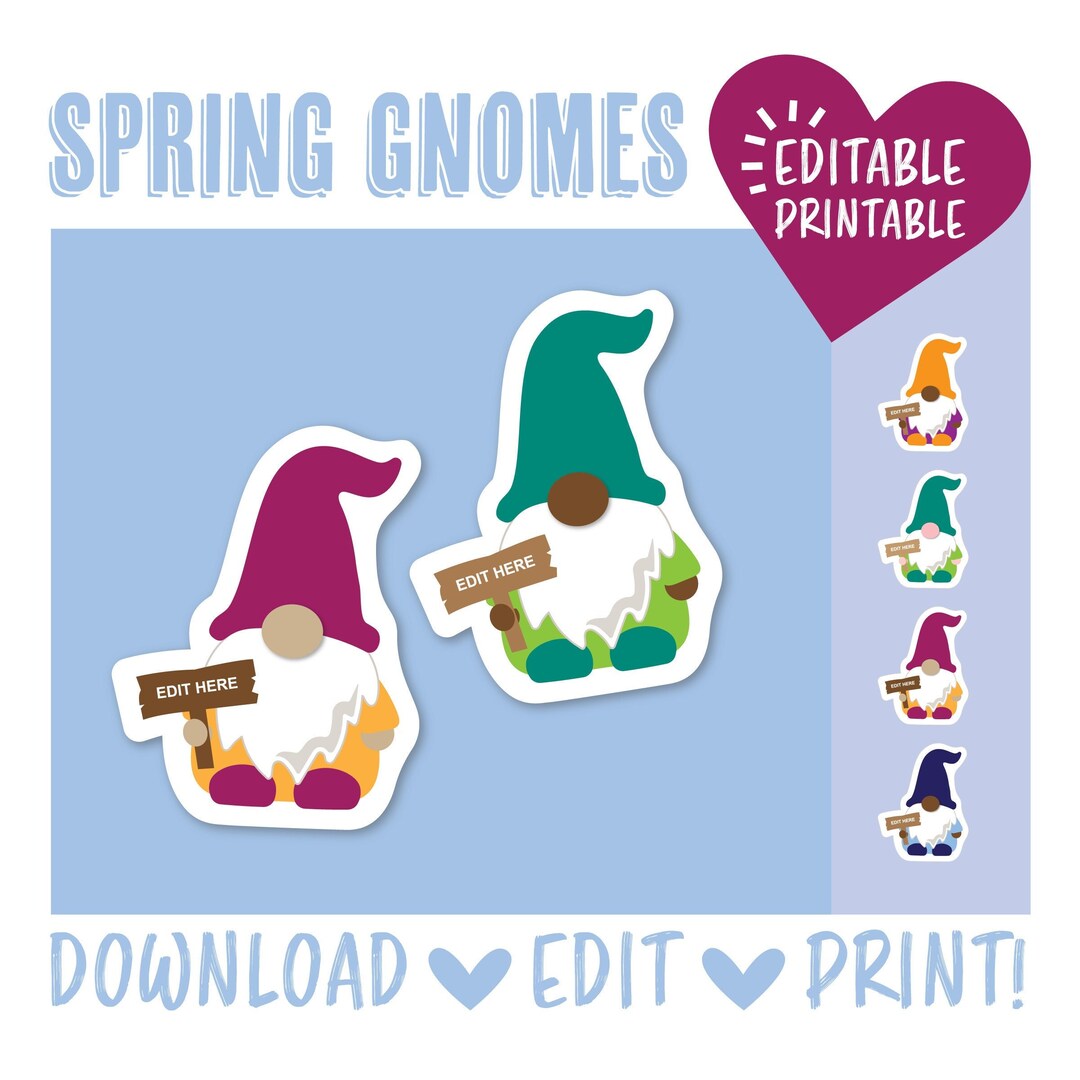 Spring Gnome Door Decoration, Gnombie, Dwarf, Beards, Garden, Earth ...