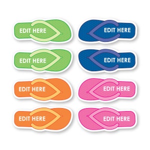 Flip Flops Door Decoration / Beach / Summer / Travel / Vacation ...