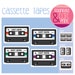 Cassette Tapes / Music / Vintage / 70 / 80 / 90 / Editable / Printable ...