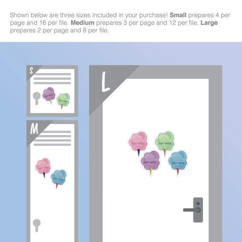 Cotton Candy Door Decoration / Hand-drawn / Carnival /sweet / - Etsy