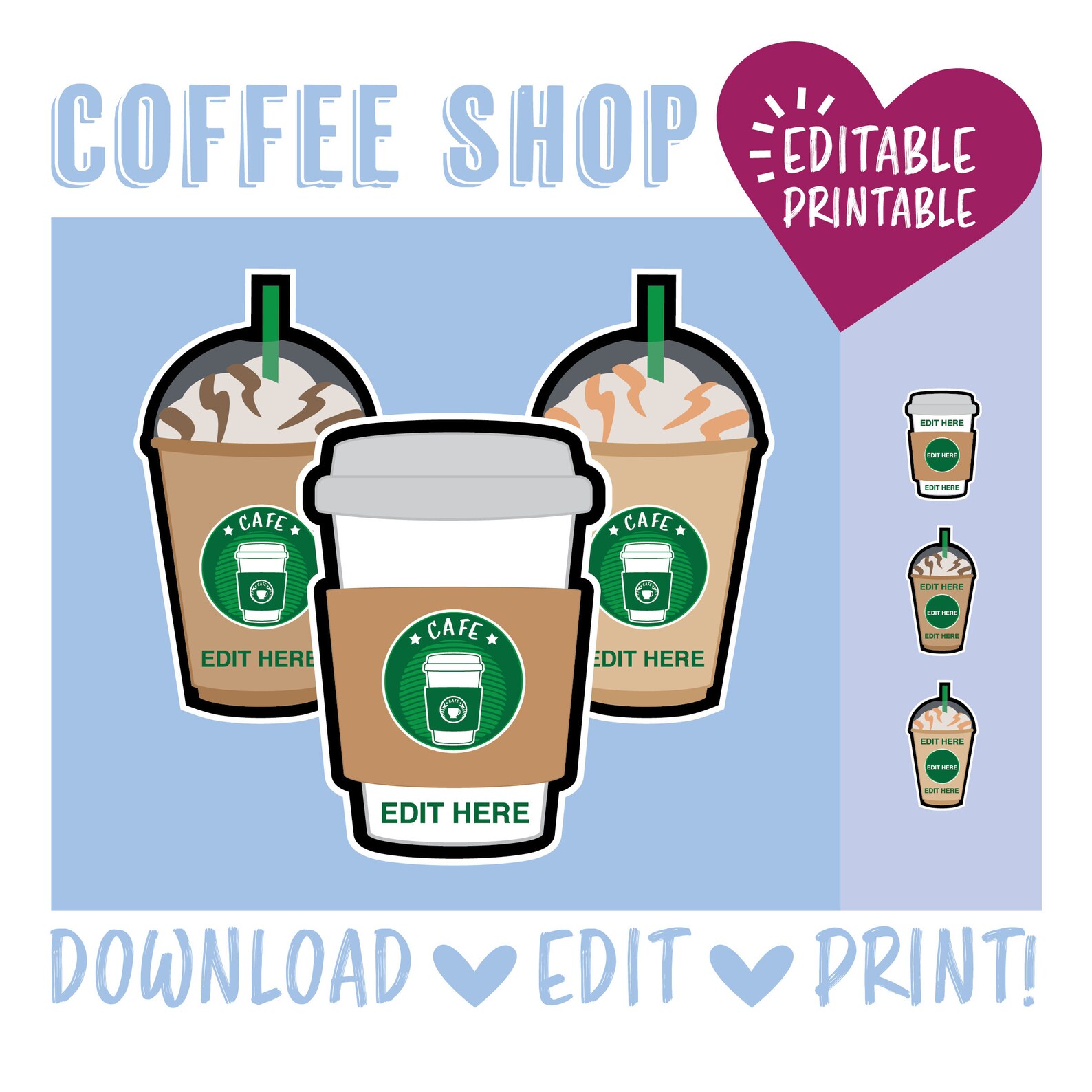 The Coffee Shop Door Decoration - Etsy