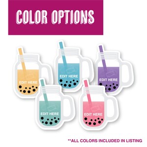 Bubble Tea, Please / Door Dec / Drinks / Beverage / Summer / Printable ...