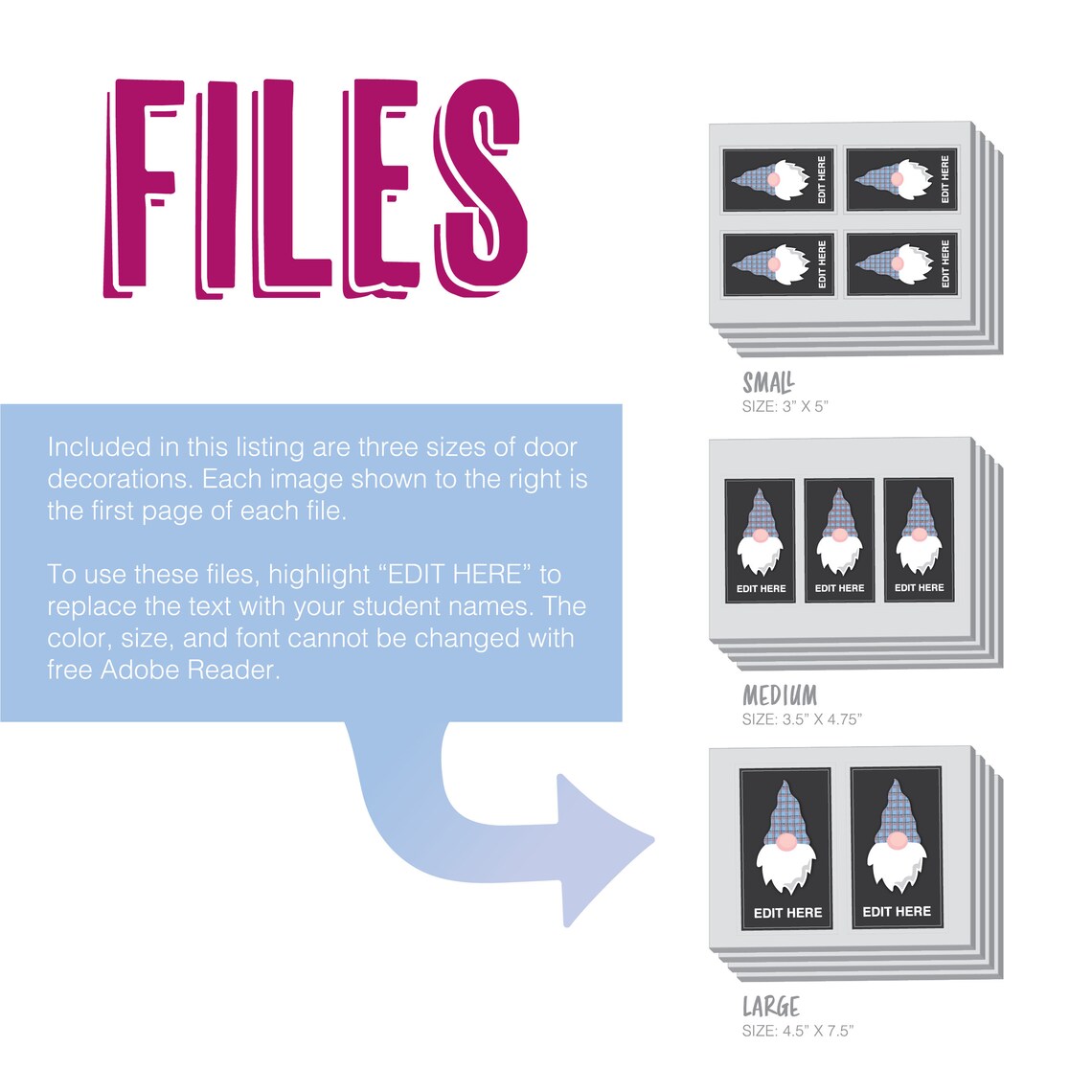 My Gnomies Door Decoration / Garden / Gnome / Toy / Winter / - Etsy