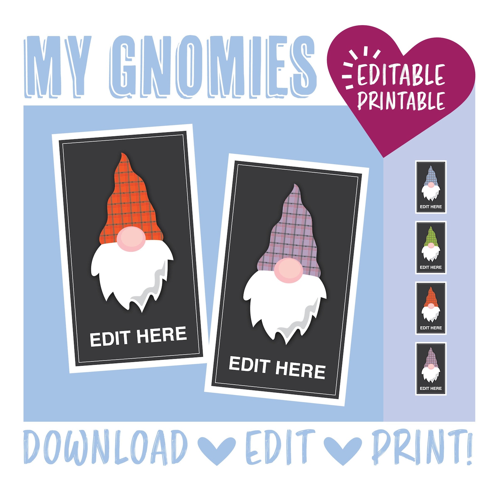 My Gnomies Door Decoration / Garden / Gnome / Toy / Winter / - Etsy