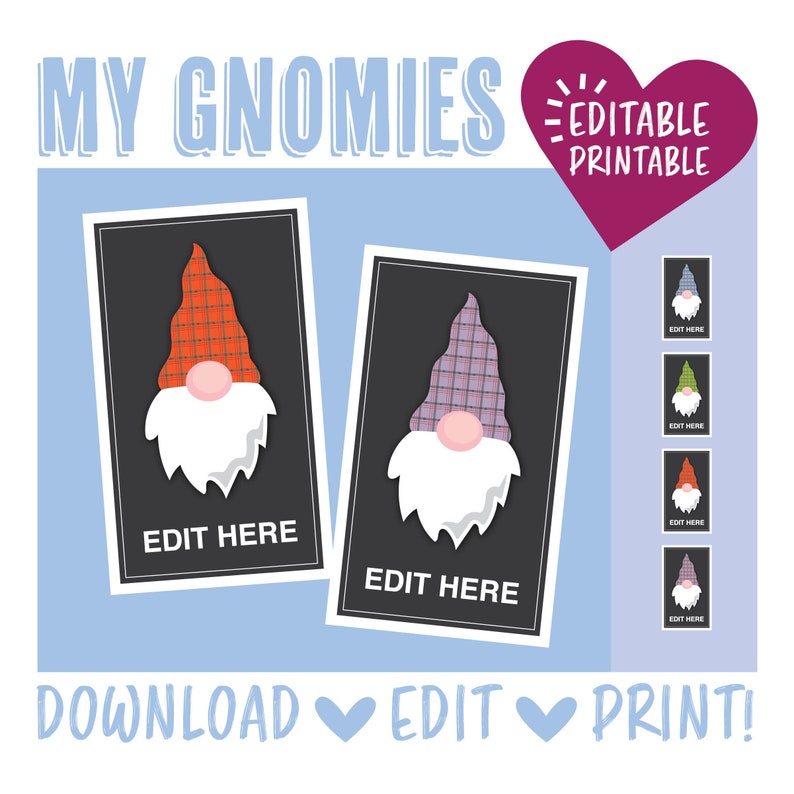 My Gnomies Door Decoration / Garden / Gnome / Toy / Winter / - Etsy