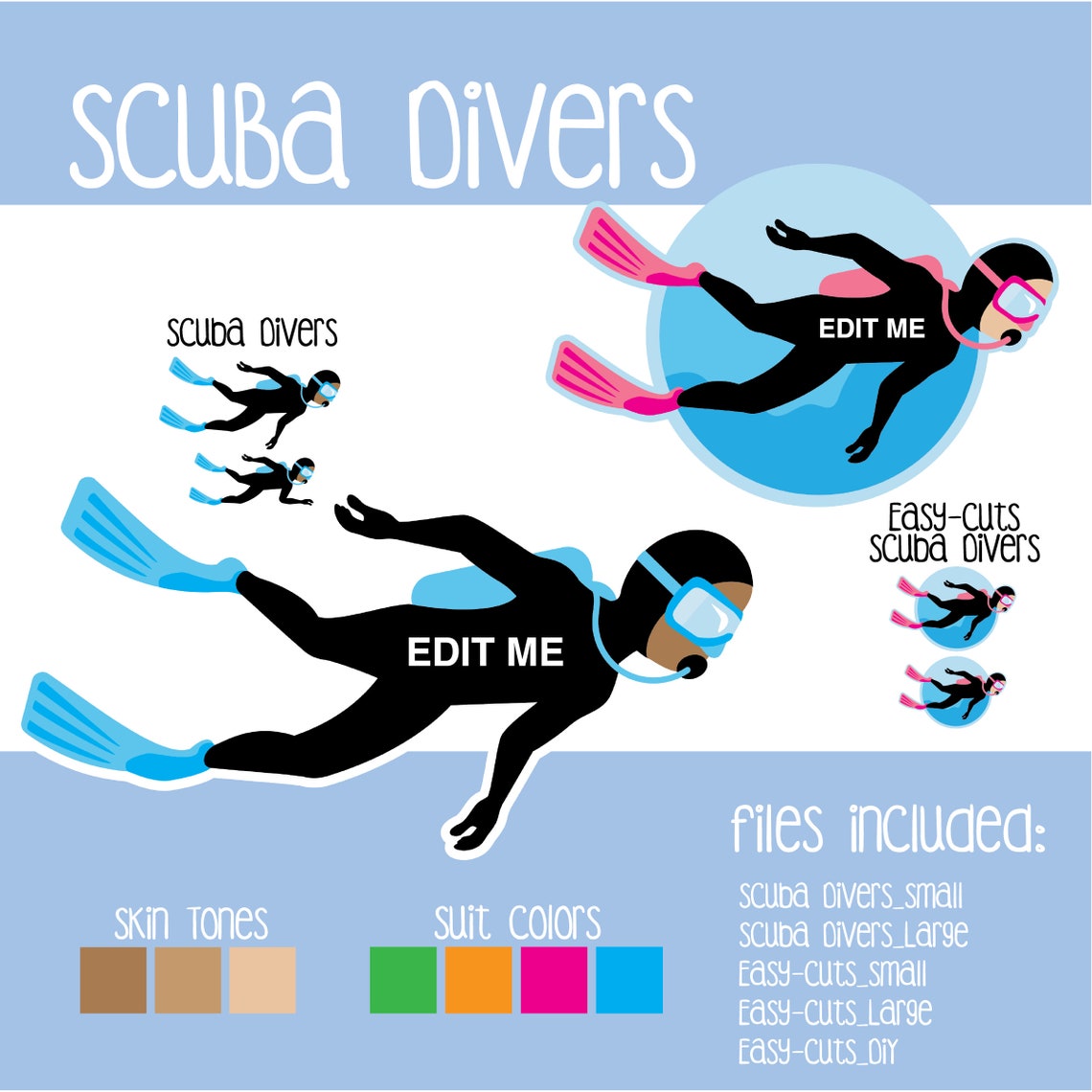 Scuba Divers Door Decoration / Printable / Sea / Swim / Sport | Etsy