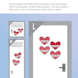 Happy Hearts Door Decoration / Valentine's Day / Love / Heart ...