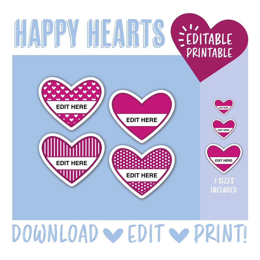 Happy Hearts Door Decoration / Valentine's Day / Love / Heart ...