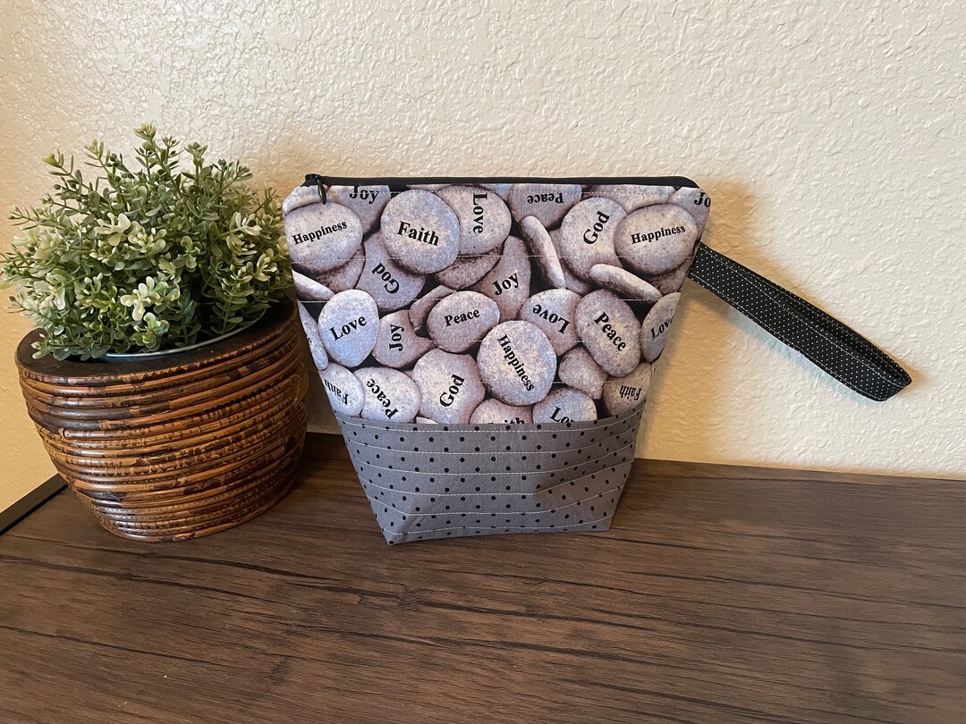 Oversized Large Quilted Project Bag Notions Pouch Zipper - Etsy