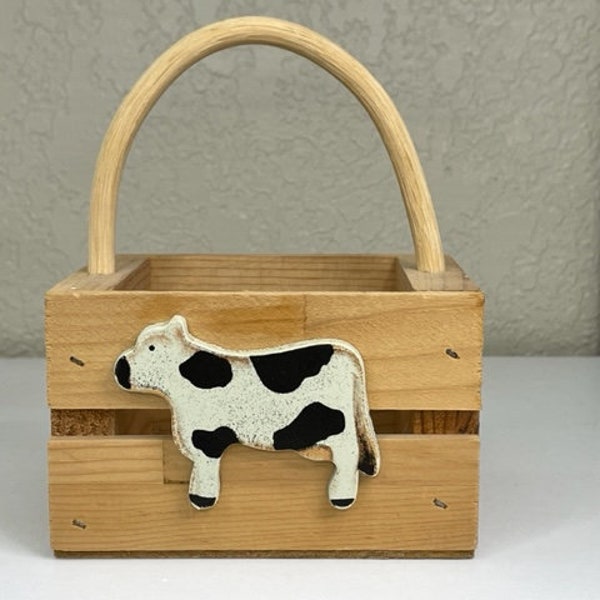 Highland Cow Basket - Etsy