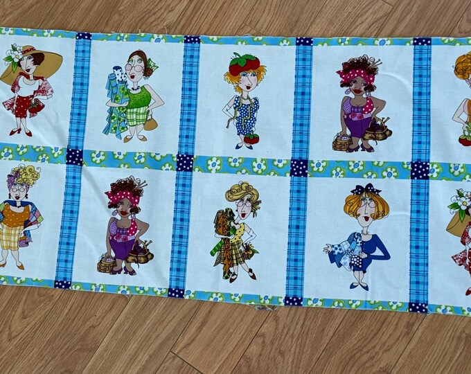 Loralie Ladies Vintage 2004 Fabric Panel Timeless Treasures - Etsy