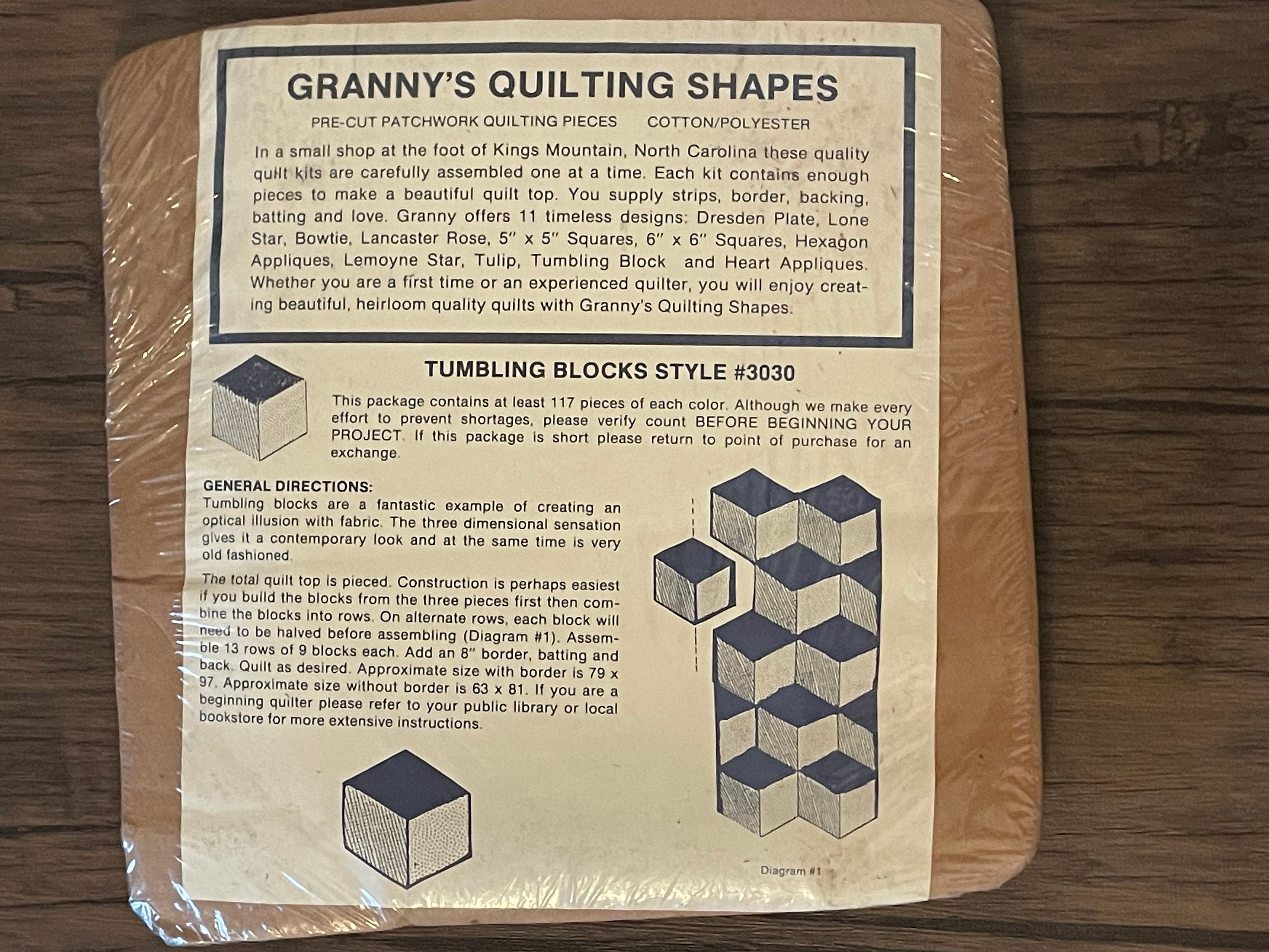 Grannys Quilting Shapes Pre-cut Patchwork Quilting Pieces - Etsy