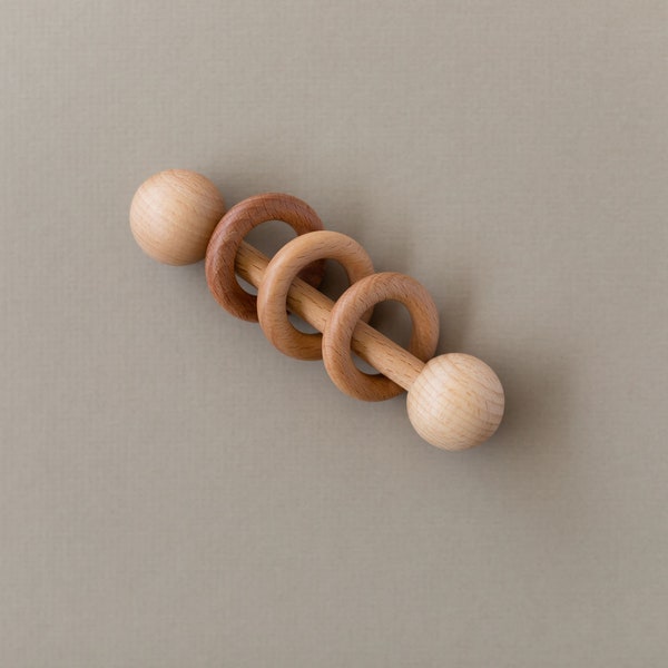 Wooden Rattle - Etsy