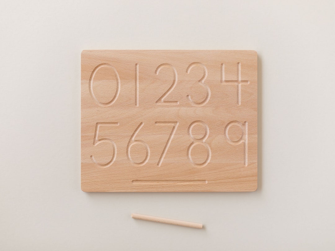 Reversible Number Tracing Board | Montessori Baby Toy | Educational Toy ...