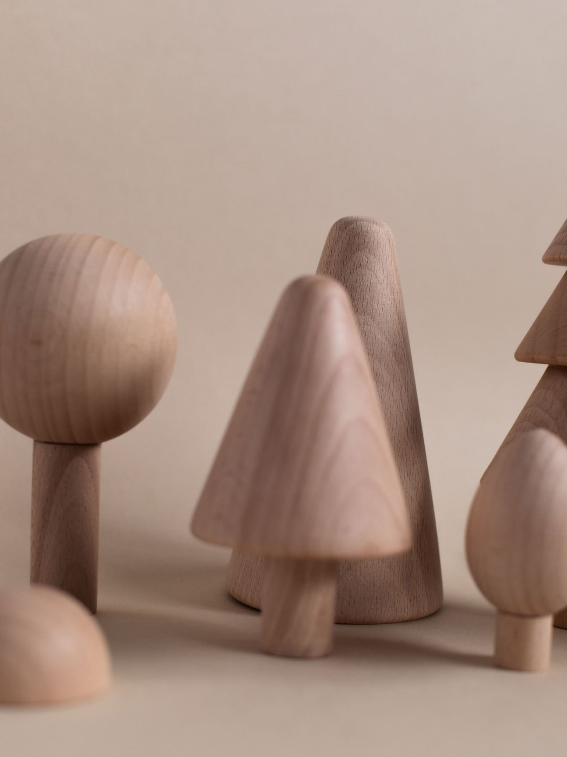 Wooden Forest Wooden Trees Set Montessori Baby Toys | Etsy