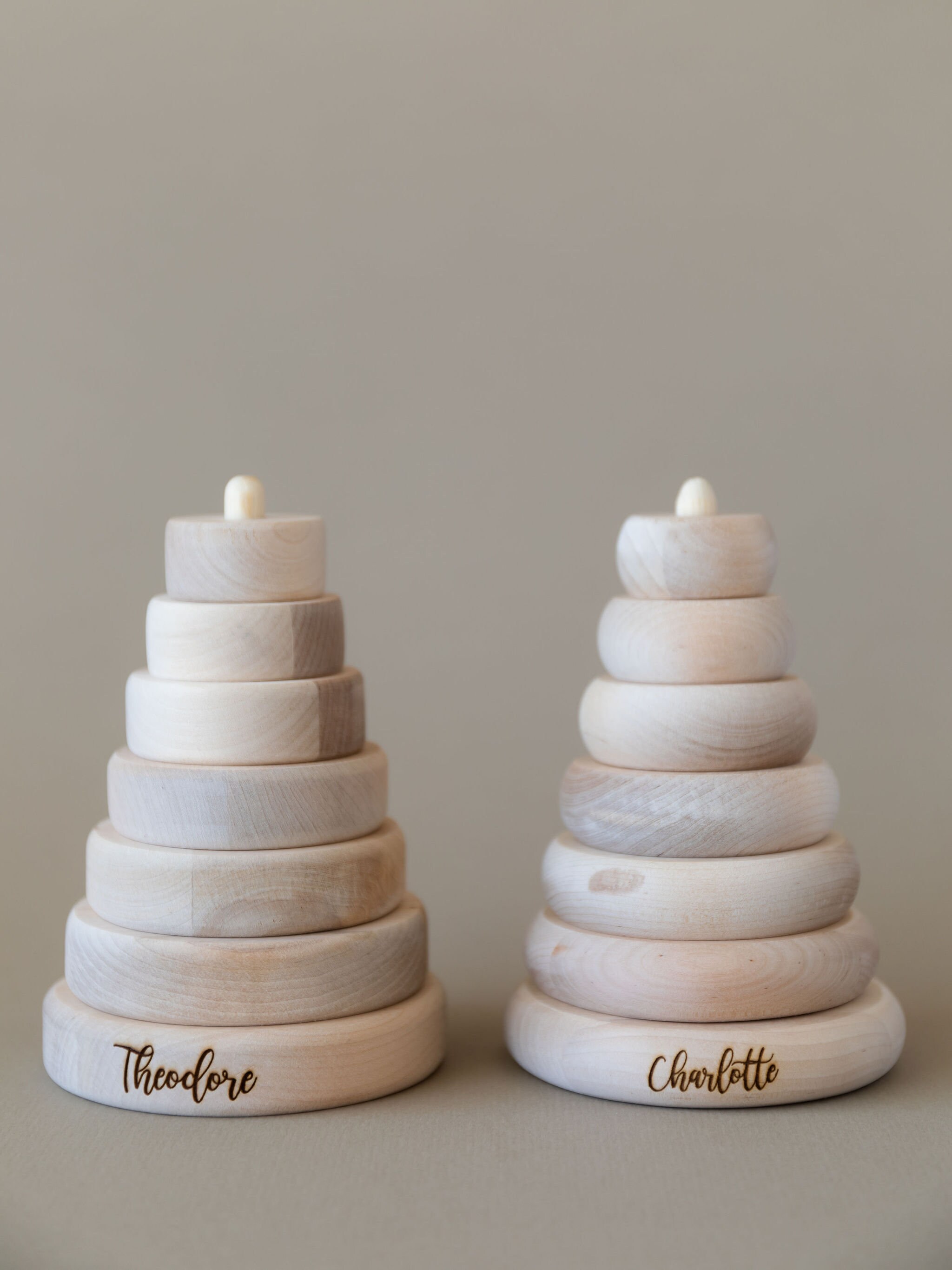 Wooden Pyramid Stacking Toy Pyramid Stacker Balancing | Etsy