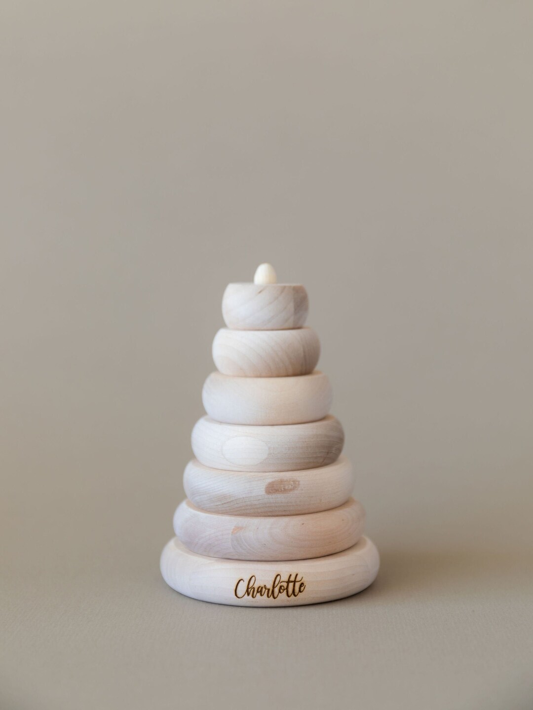 Wooden Pyramid Stacking Toy | Pyramid Stacker | Balancing Wooden Game ...