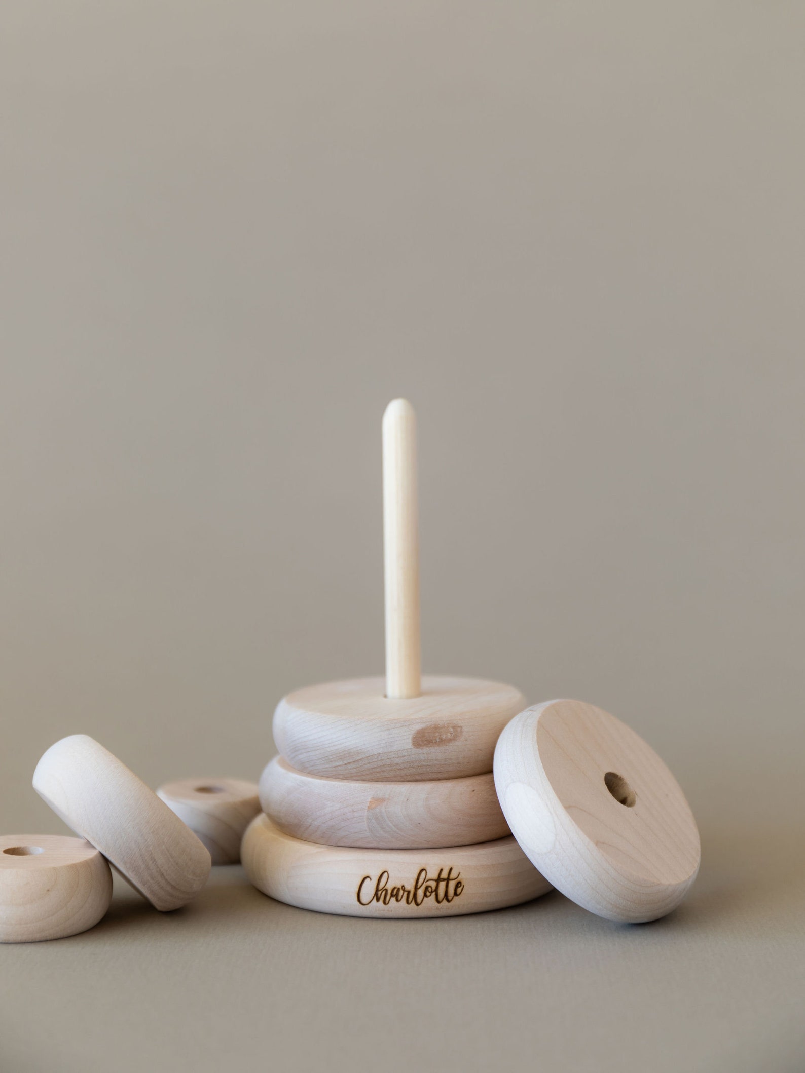 Wooden Pyramid Stacking Toy Pyramid Stacker Balancing | Etsy