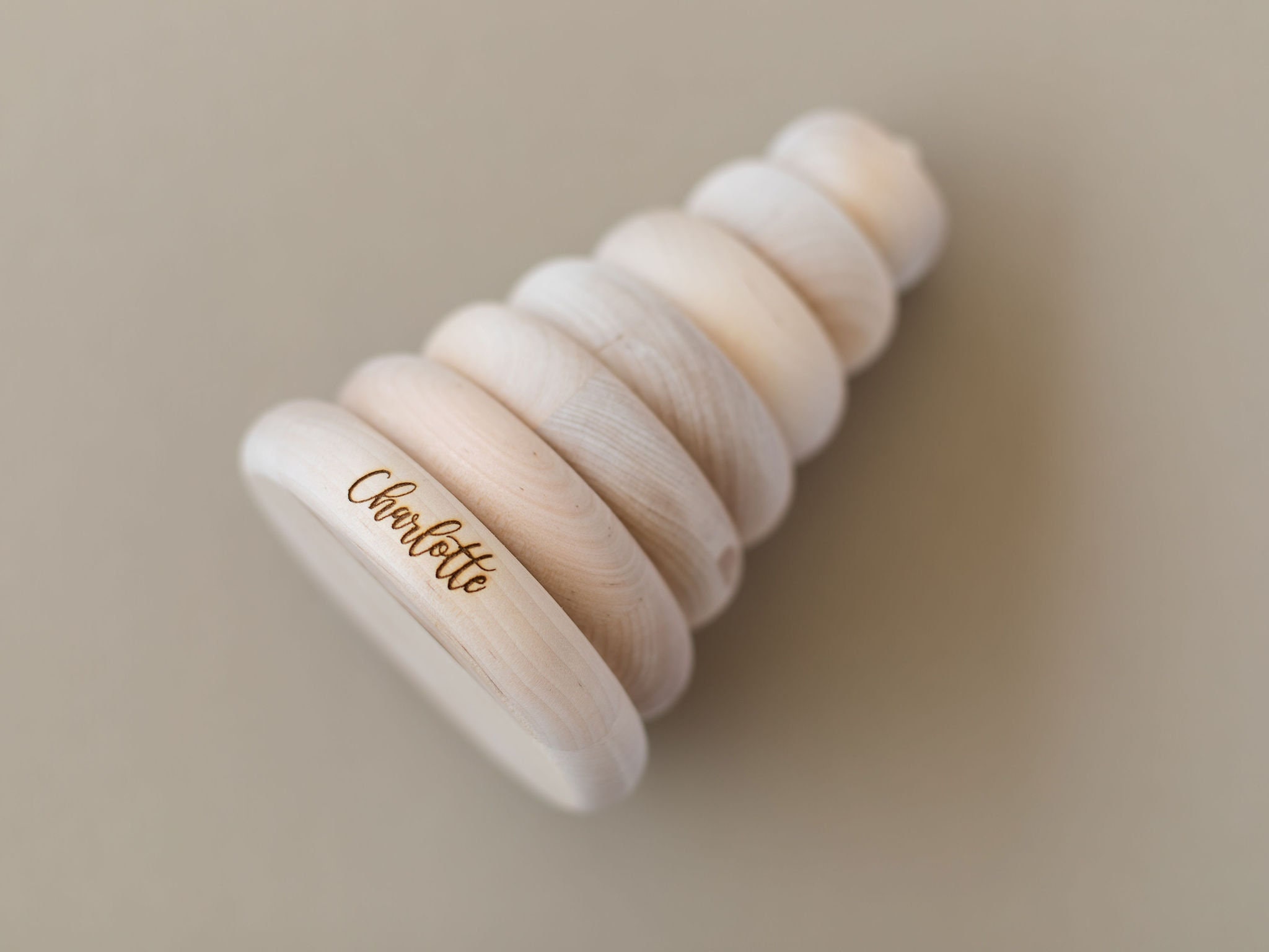 Wooden Pyramid Stacking Toy Pyramid Stacker Balancing | Etsy