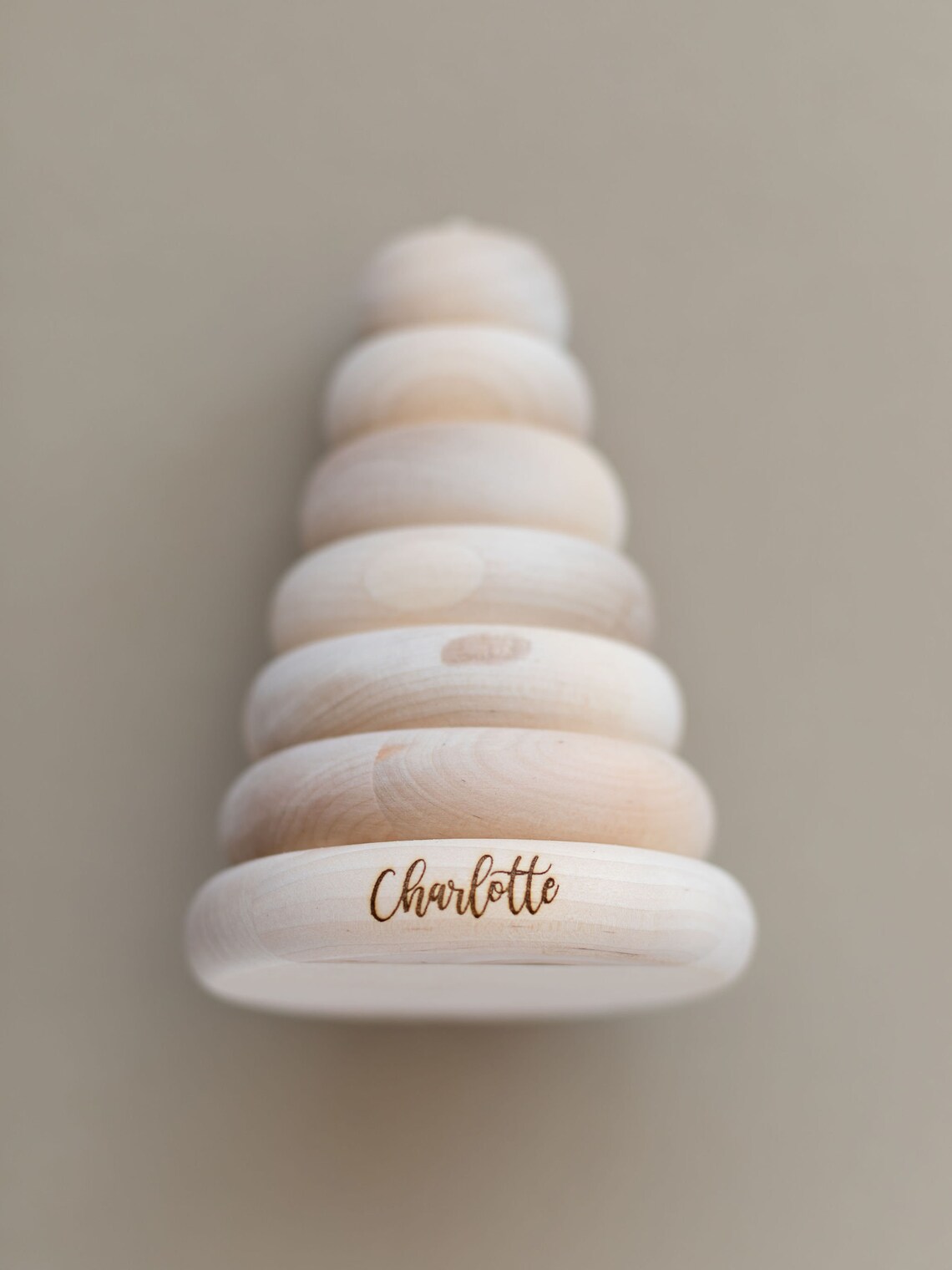 Wooden Pyramid Stacking Toy Pyramid Stacker Balancing | Etsy