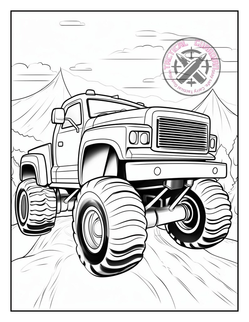 Monster Truck Coloring Pages for Girls, Monster Truck Coloring Pages ...
