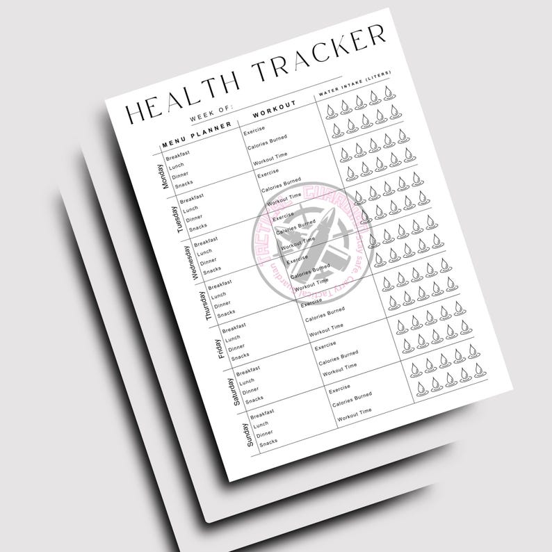 Health Tracker, Health Planner, Menu Planner, Exercise Planner ...