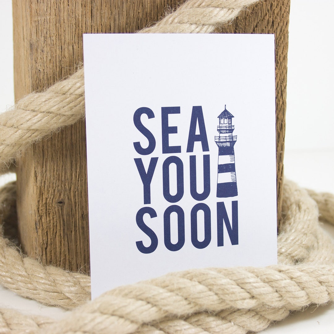 Postcard Sea You Soon - Etsy